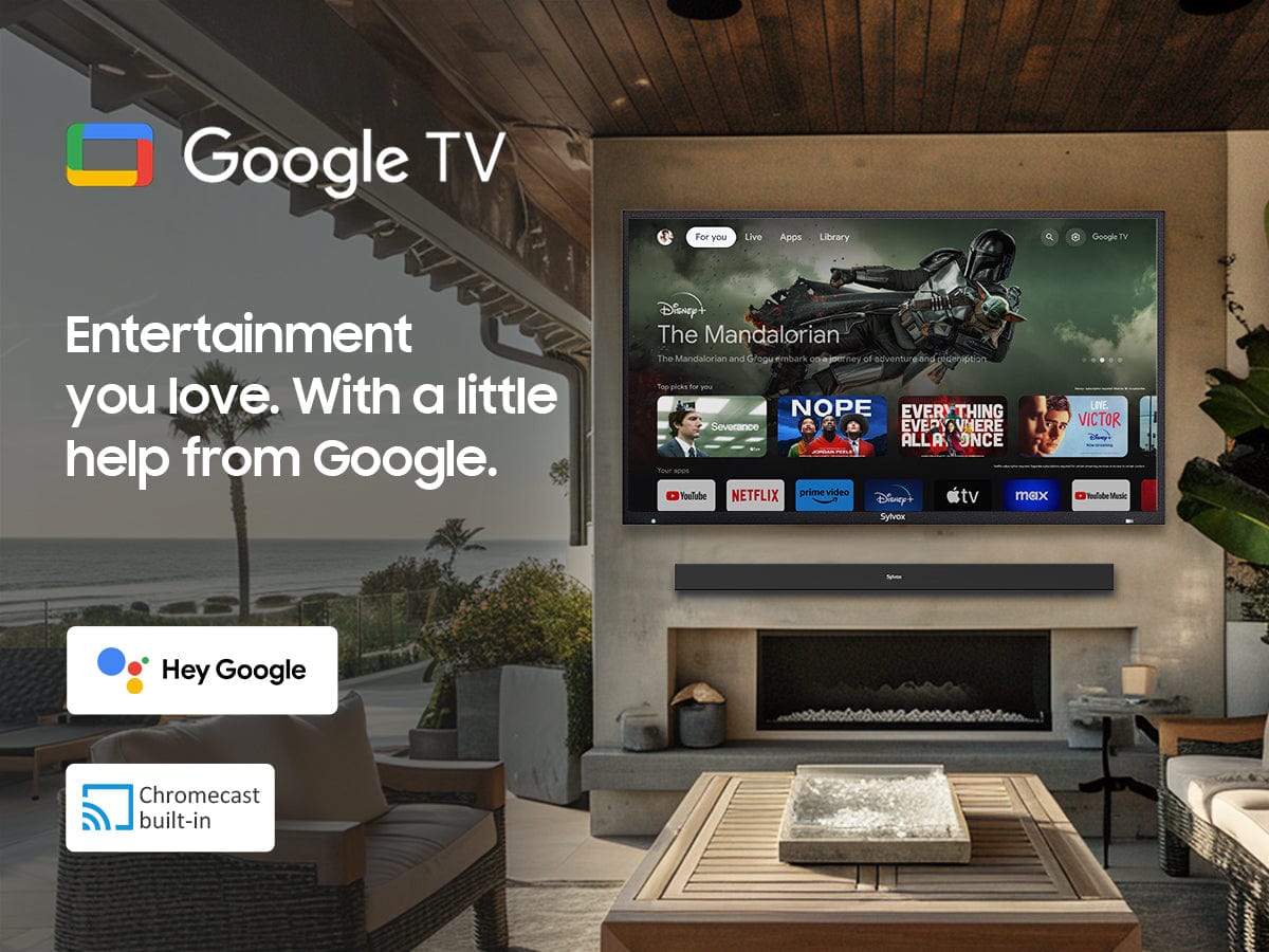 NEW - 65" Advanced QLED Outdoor TV(Google TV)- 2024 Deck Pro QLED 2.0 ...