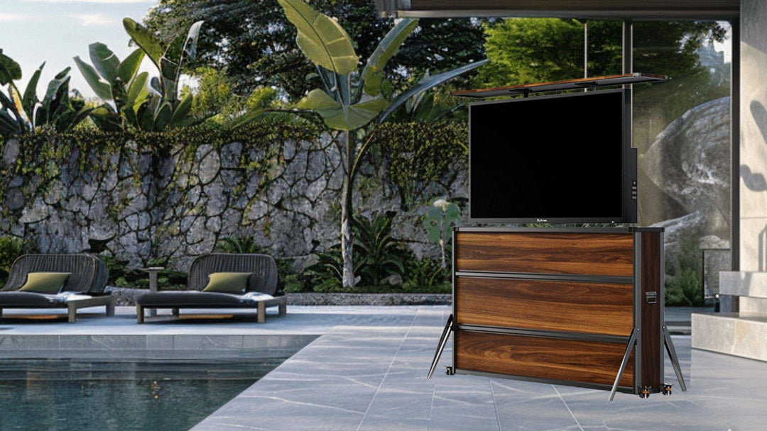 Sylvox 75" Outdoor Television Cabinet, Waterproof TV Cabinet for ...
