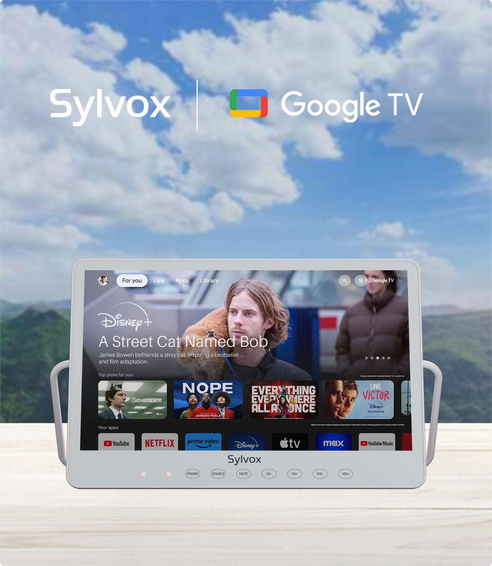 15.6" Smart Waterproof Battery Powered TV-Portable TV – SYLVOX