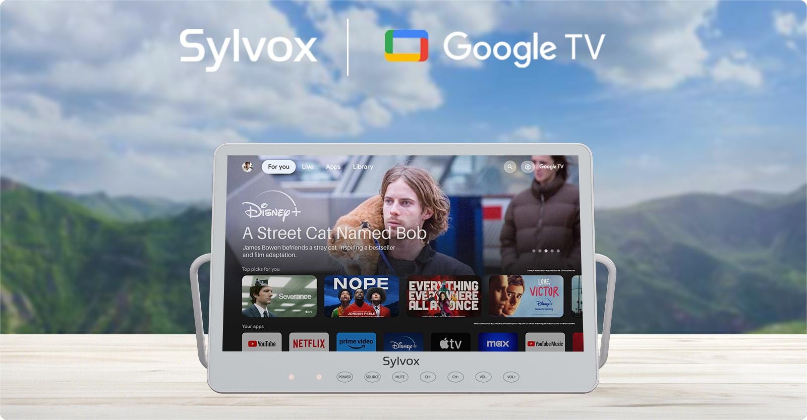 Sylvox Smart 15.6" Waterproof Portable Battery Powered TV – SYLVOX
