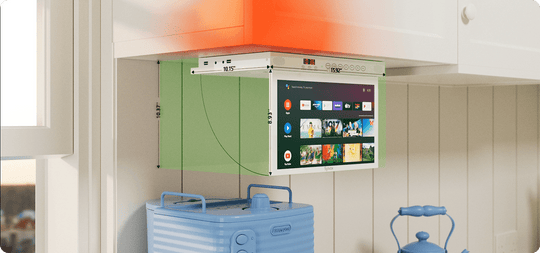Elevate Your Kitchen Experience with Sylvox Under Counter TV – SYLVOX