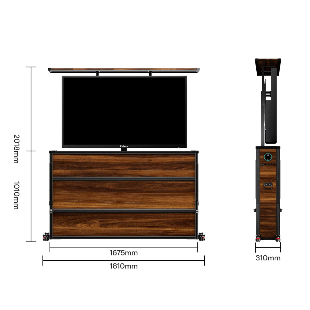 Sylvox 65" Outdoor TV Lift Cabinet, Outdoor Waterproof Cabinet for TV ...