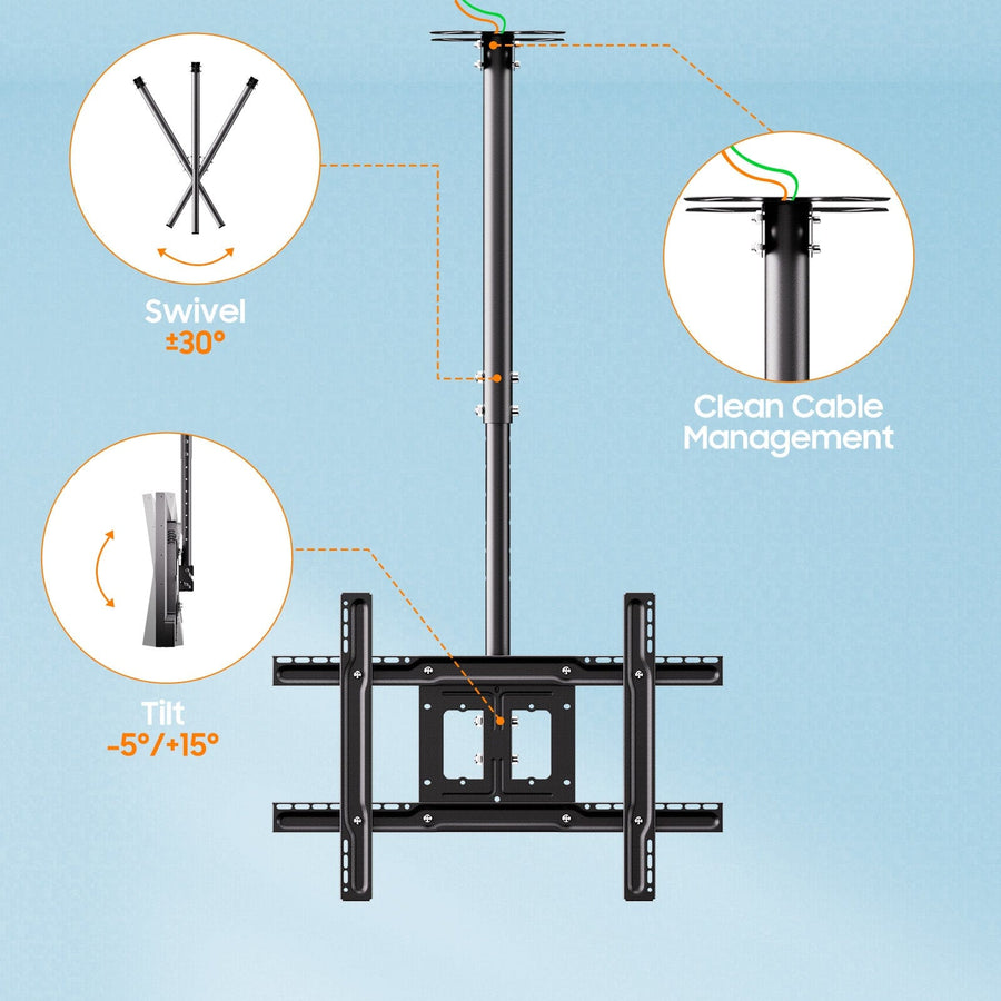 Sylvox Outdoor TV Ceiling Mount For 43-65inch Outdoor TVs – SYLVOX