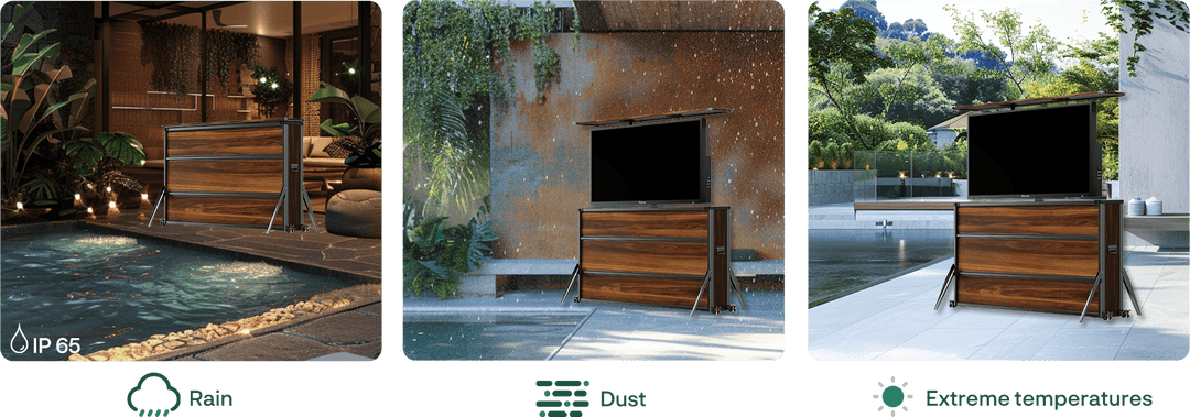 Sylvox 75" Outdoor Television Cabinet, Waterproof TV Cabinet for ...