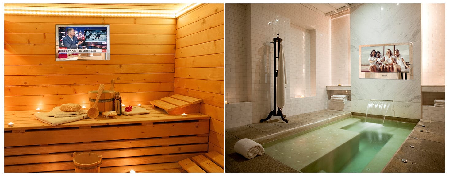 32" Waterproof Mirror TV for Bathroom（Embedded Wall Model） – SYLVOX